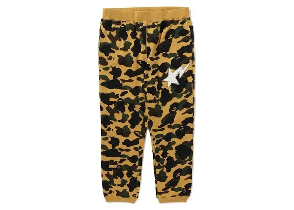A BATHING APE 1st Camo Sweat Pants - Yellow