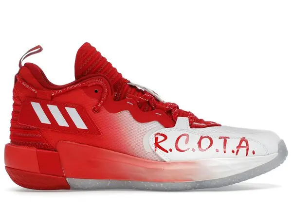 Adidas Dame Opponent Advisory Sneakers - Footwear White/scarelet Red/core Black