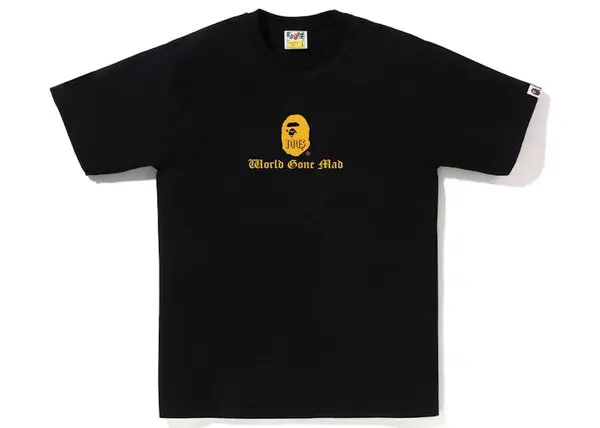A BATHING APE Logo Tee Shirt - Black