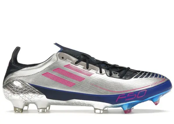 Adidas F50 Ghosted Ucl Fg - Silver Metallic/shock Pink/collegiate Navy Blue