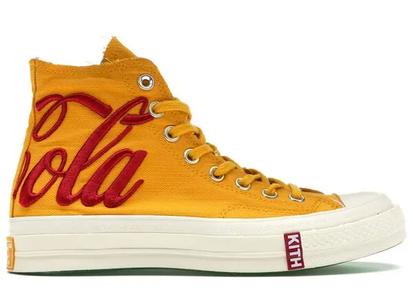 CONVERSE Chuck Taylor All Star 70 Hi Kith X Coca Cola - Golden Rod/garnet/egret