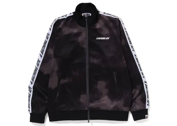 A BATHING APE Tie Dye Track Jacket - Grey