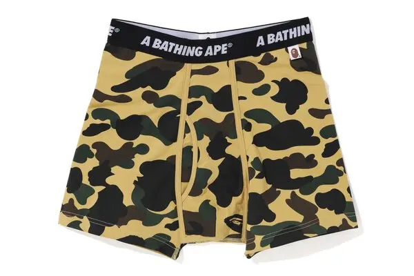 A BATHING APE 1st Camo Trunks - Yellow