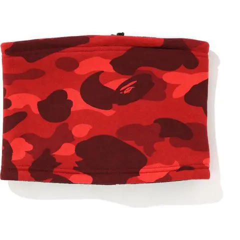 A BATHING APE Camo Neck Warmer - Red