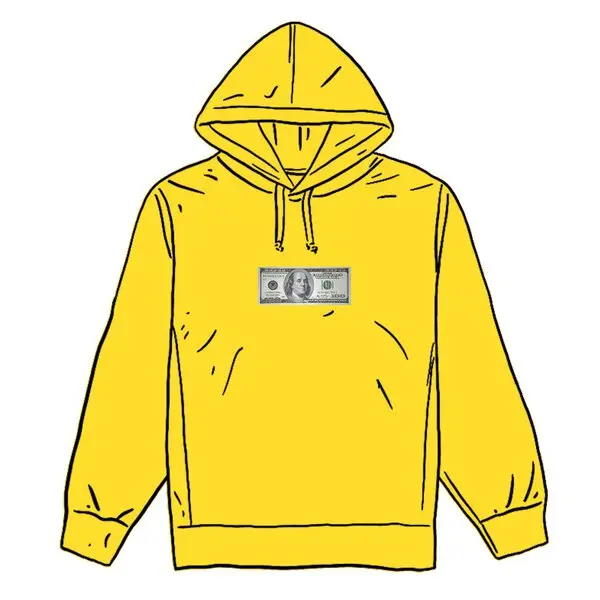 Supreme Franklin Hooded Sweatshirt - Lemon