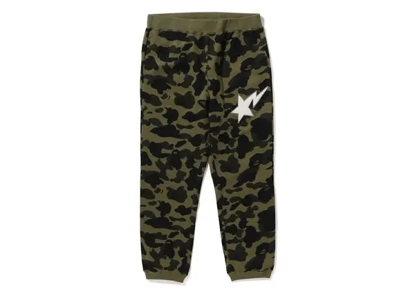 A BATHING APE 1st Camo Sweat Pants - Green
