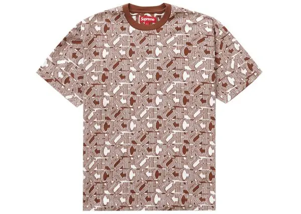 Supreme Fuck Intarsia Short Sleeve Top - Brown