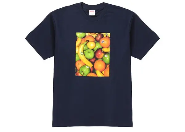 Supreme Fruit Tee Shirt - Navy Blue