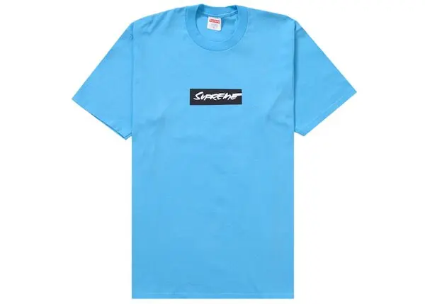 Supreme Futura Box Logo Tee Shirt - Bright Blue