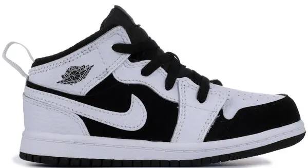 JORDAN 1 Mid Sneakers - White/black