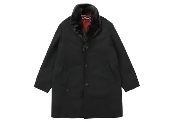 Supreme Fur Collar Car Coat
