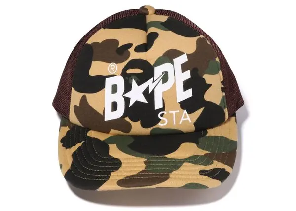 A BATHING APE 1st Camo Sta Mesh Cap - Yellow
