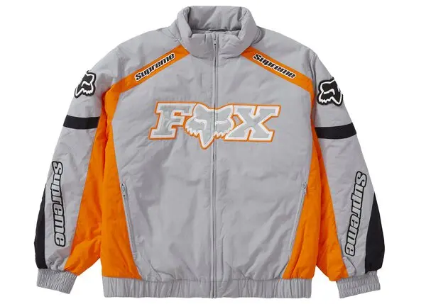 Supreme Fox Racing Puffy Jacket - Grey