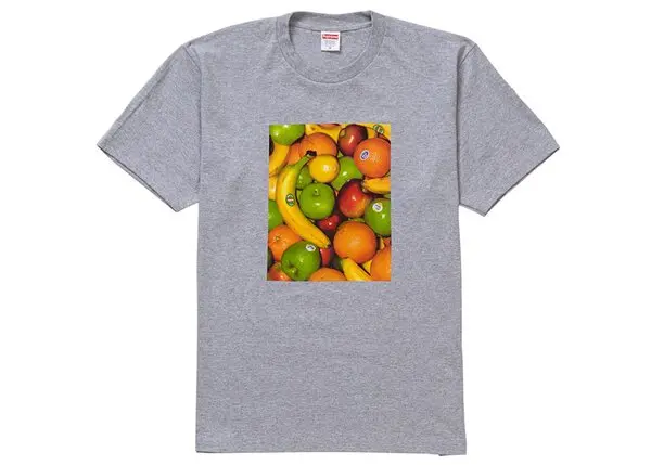Supreme Fruit Tee Shirt - Heather Grey