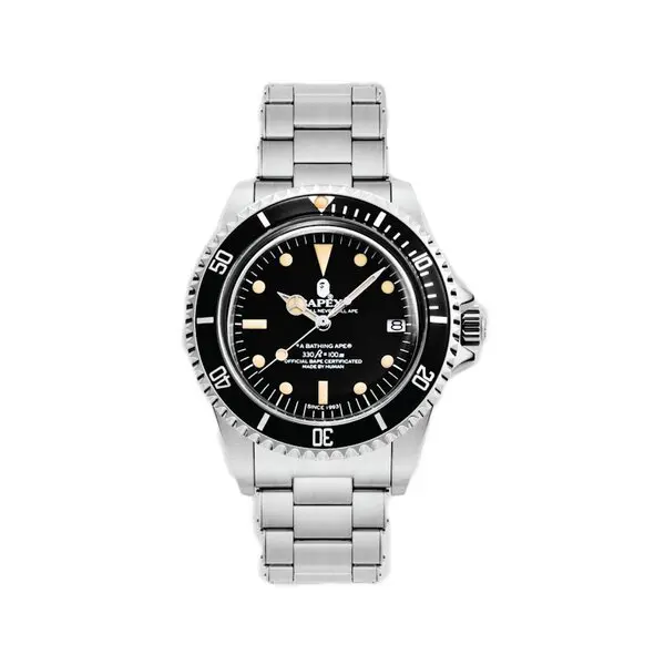 A BATHING APE Vintage Type 1 Bapex Watch - Black