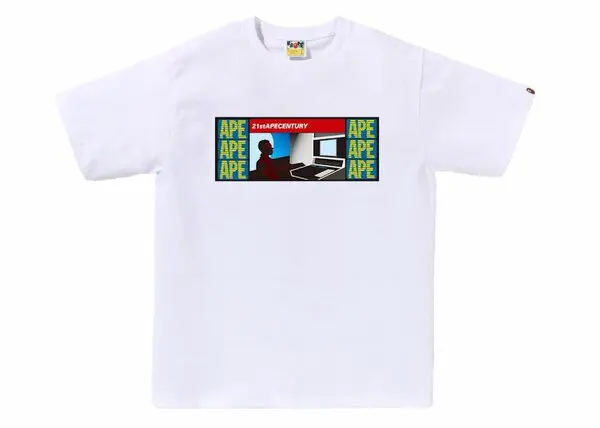A BATHING APE 21st Ape Century Tee Shirt - White