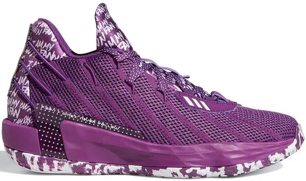 Adidas Dame I Am My Own Fan Sneakers - Glory Purple/cloud White