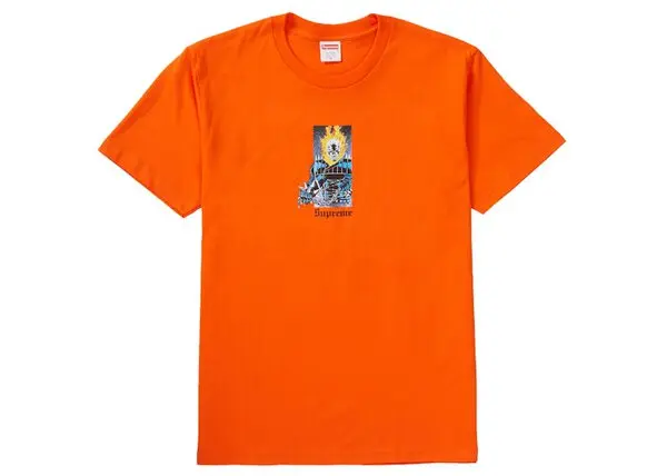 Supreme Ghost Rider Tee Shirt - Orange