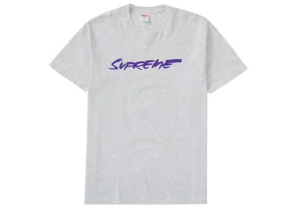 Supreme Futura Logo Tee Shirt - Ash Grey