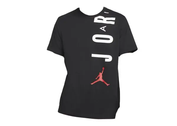 JORDAN Air Stretch T-shirt - Black/white/gym Red