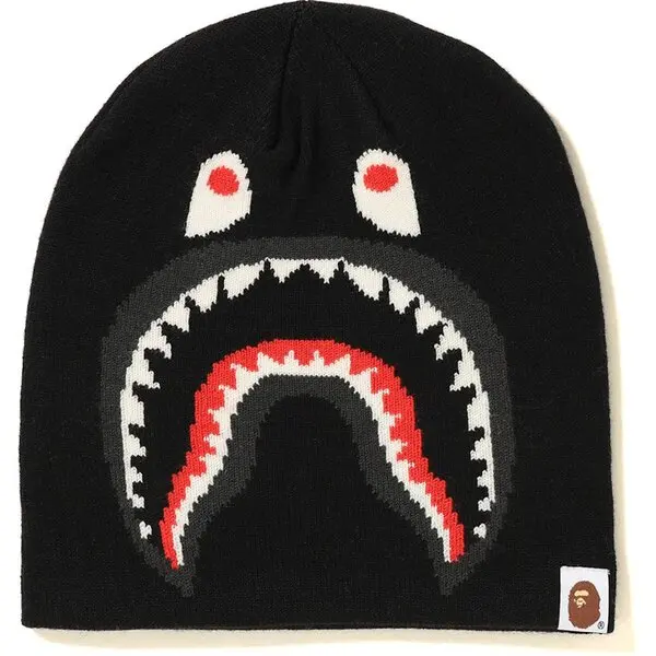 BAPE 2nd Shark Knit Cap - Black