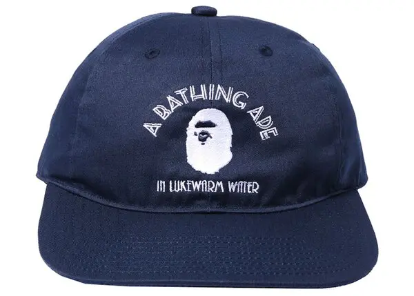 A BATHING APE Panel Cap - Navy Blue