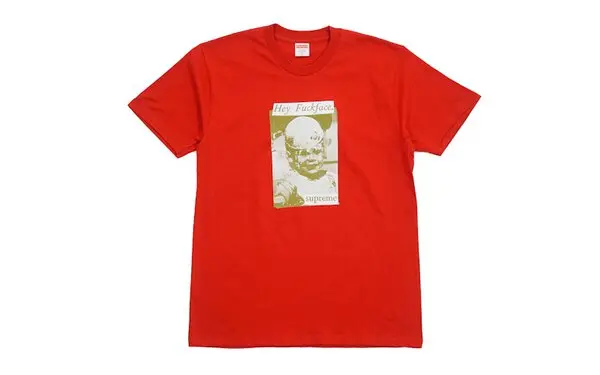 Supreme Fuck Face Tee Shirt - Red