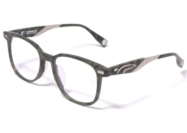A BATHING APE 2 Shark Optical Frame - Green