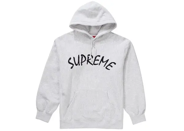 Supreme Ftp Arc Hooded Sweatshirt - Ash Grey