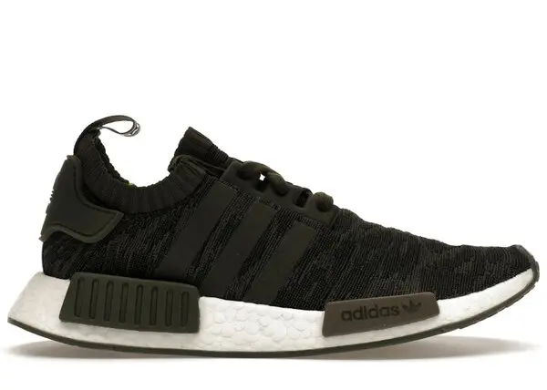 Adidas Nmd R1 Glitch Sneakers - Night Cargo/hi Res Green