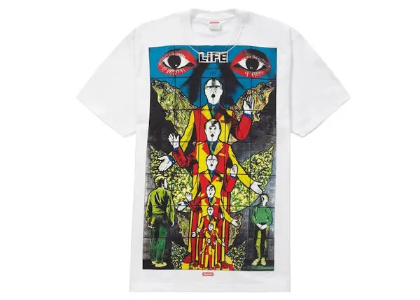 Supreme Gilbert & George Life Tee Shirt - White