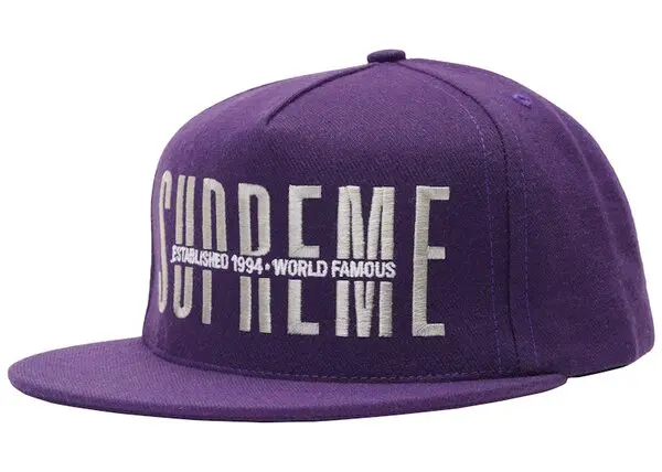 Supreme Global 5-panel Cap - Purple