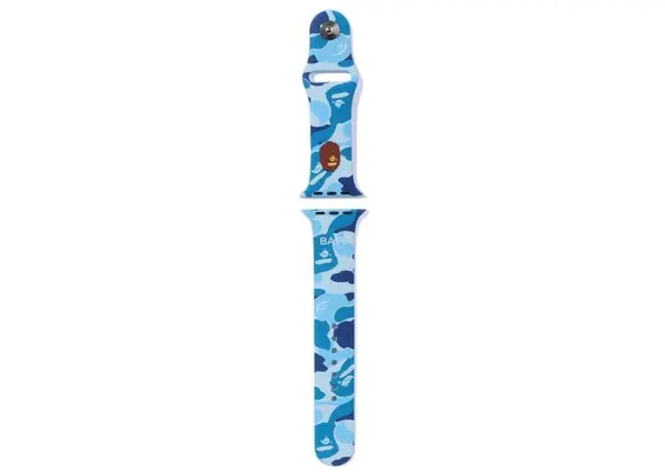 A BATHING APE Abc Camo Apple Watch Band - Blue