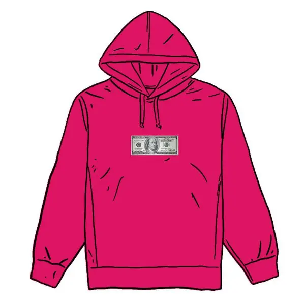 Supreme Franklin Hooded Sweatshirt - Fuchsia