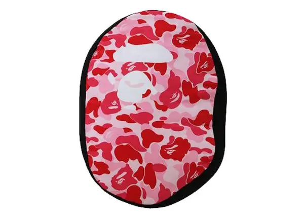 A BATHING APE Abc Camo Ape Head Cushion - Pink