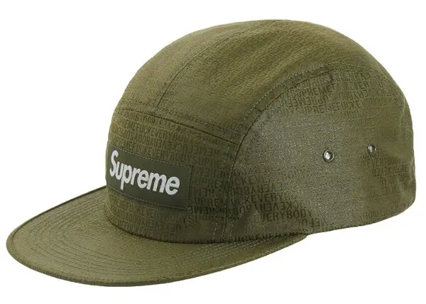 Supreme Jacquard Camp Cap - Olive