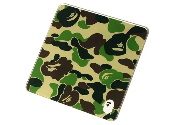 A BATHING APE Abc Camo Acrylic Plate - Green