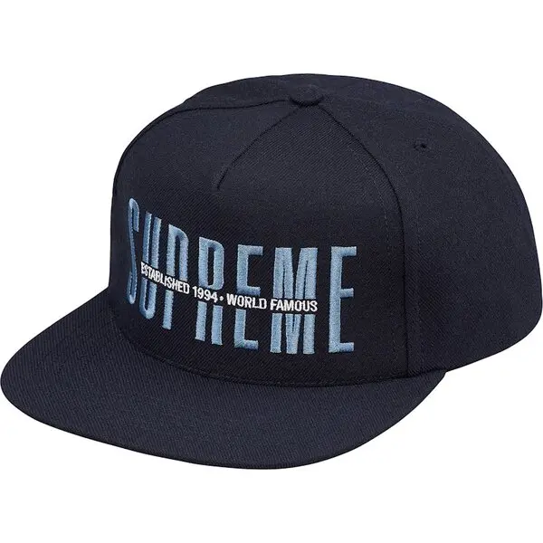 Supreme Global 5-panel Cap - Navy Blue