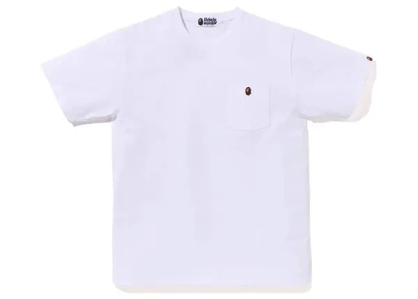 A BATHING APE One Point Pocket Tee Shirt - White