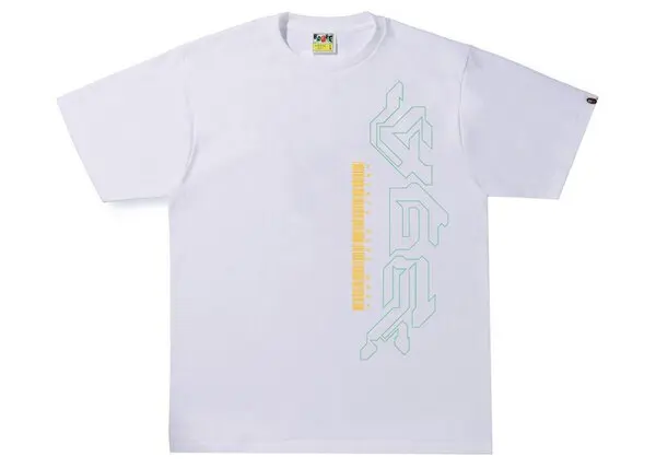 A BATHING APE Logo 2 Tee Shirt - White