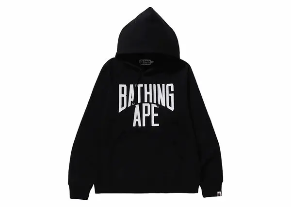 BAPE Logo Pullover Hoodie - Black