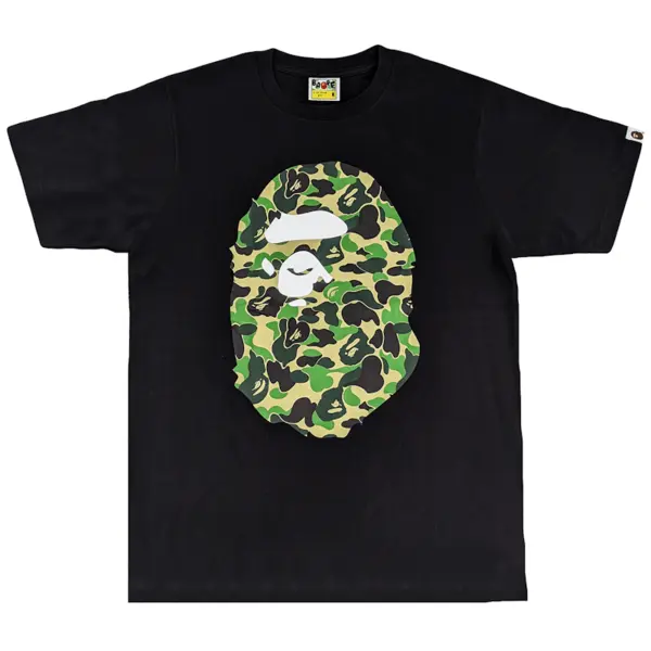A BATHING APE New Year 2021 Premium Big Ape Head Tee Shirt - Black/green