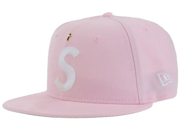 Supreme Cross S Logo Fitted Cap - Pink