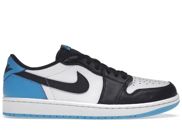 JORDAN 1 Retro Low Og Sneakers - White/dark Powder Blue/black