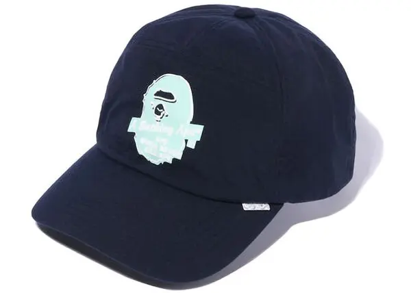 A BATHING APE Panel Cap - Navy Blue