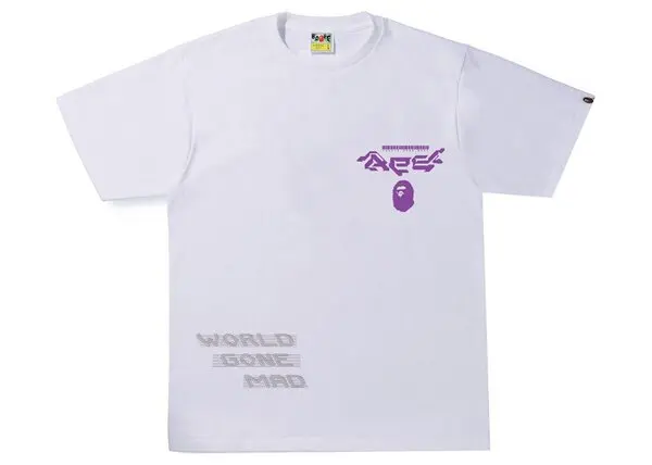 A BATHING APE Logo 1 Tee Shirt - White