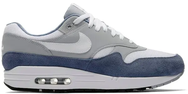 Nike Air Max 1 Sneakers - Pure Platinum/white/blue Recall