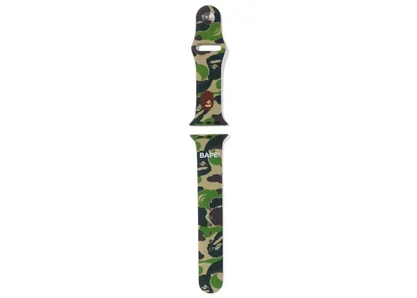A BATHING APE Abc Camo Apple Watch Band - Green