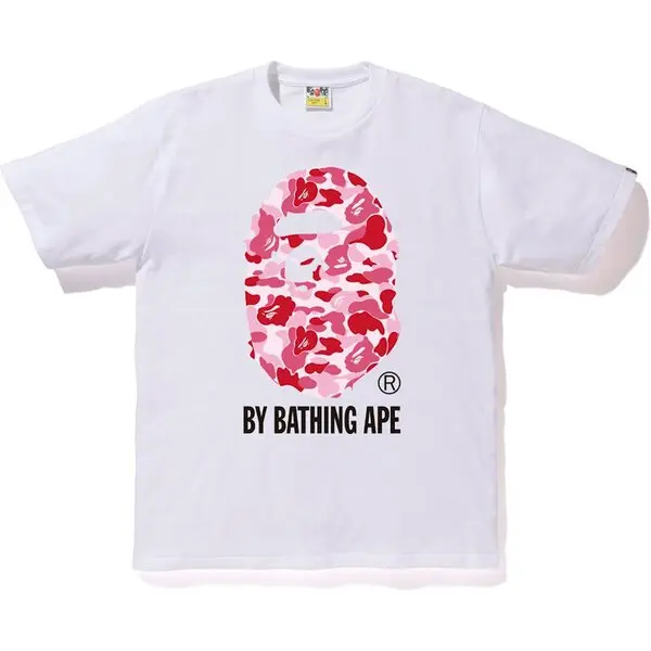 A BATHING APE Abc Bathing Tee Shirt - White/pink