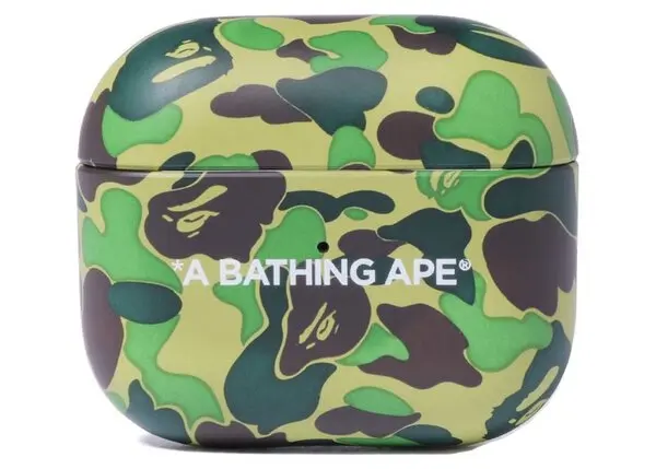 A BATHING APE Abc Camo Airpods Case - Green